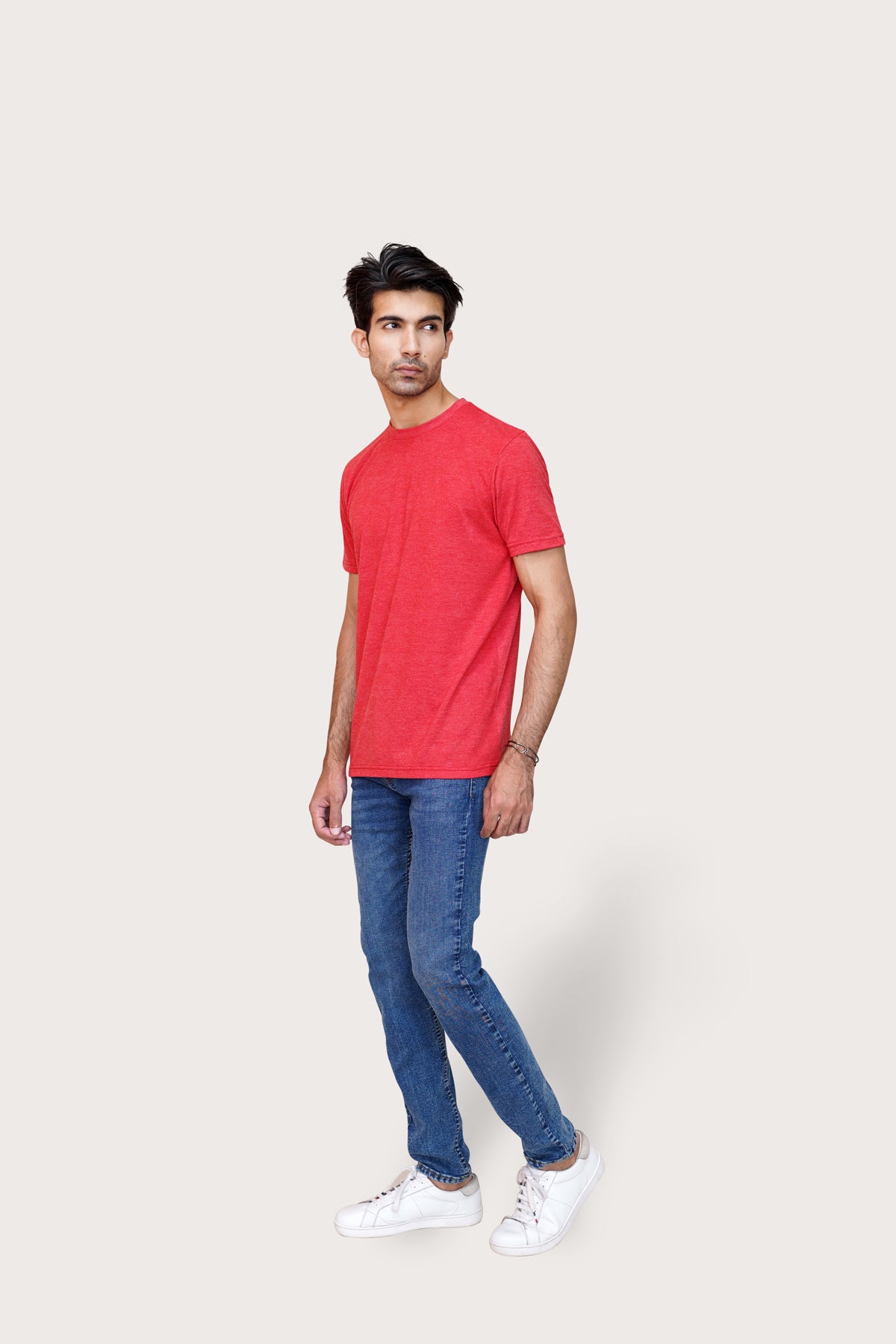 Red Basic T-shirt– Posh Notch | Saqib Azhar