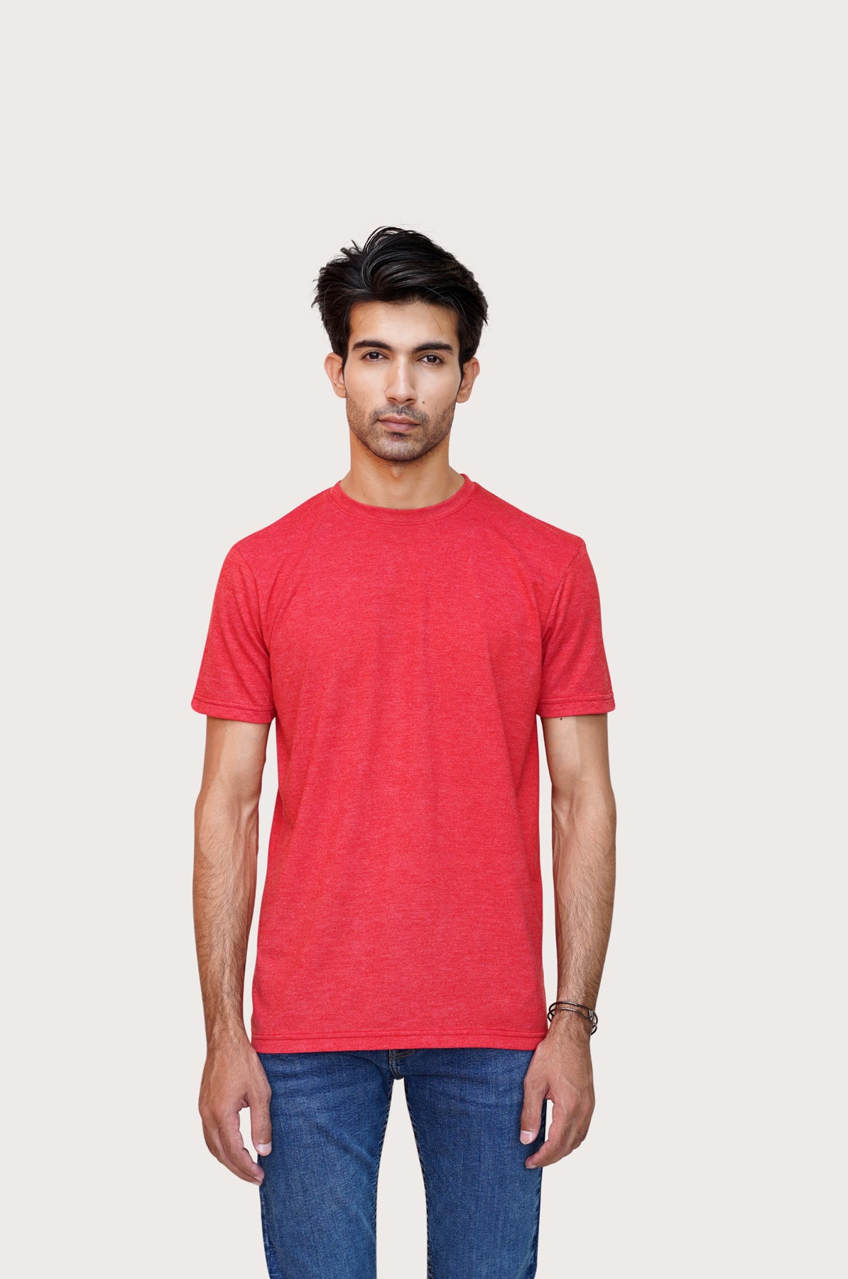 Red Basic T-shirt– Posh Notch | Saqib Azhar